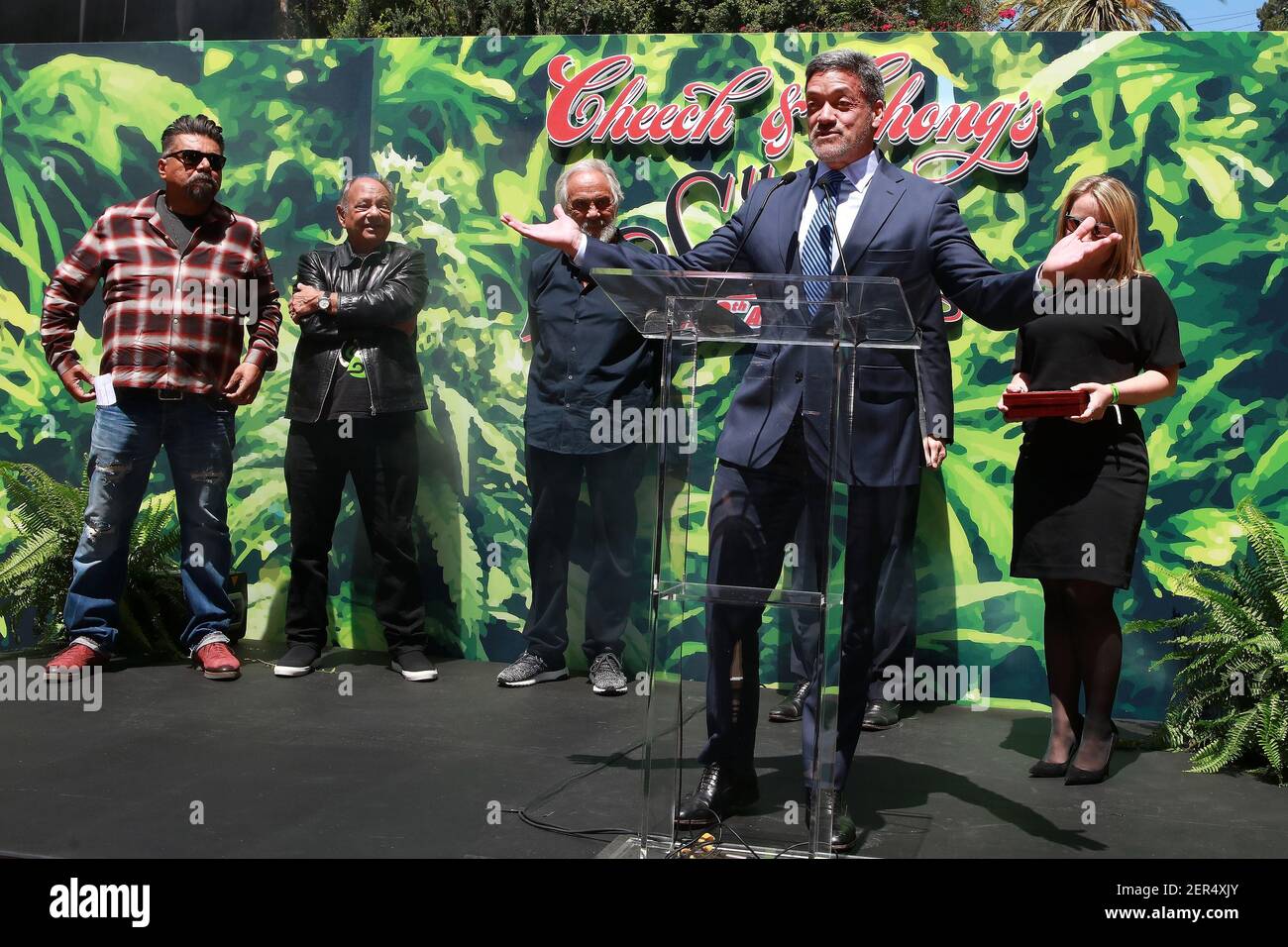 George Lopez, Cheech Marin, Tommy Chong attend the "Cheech Marin and ...