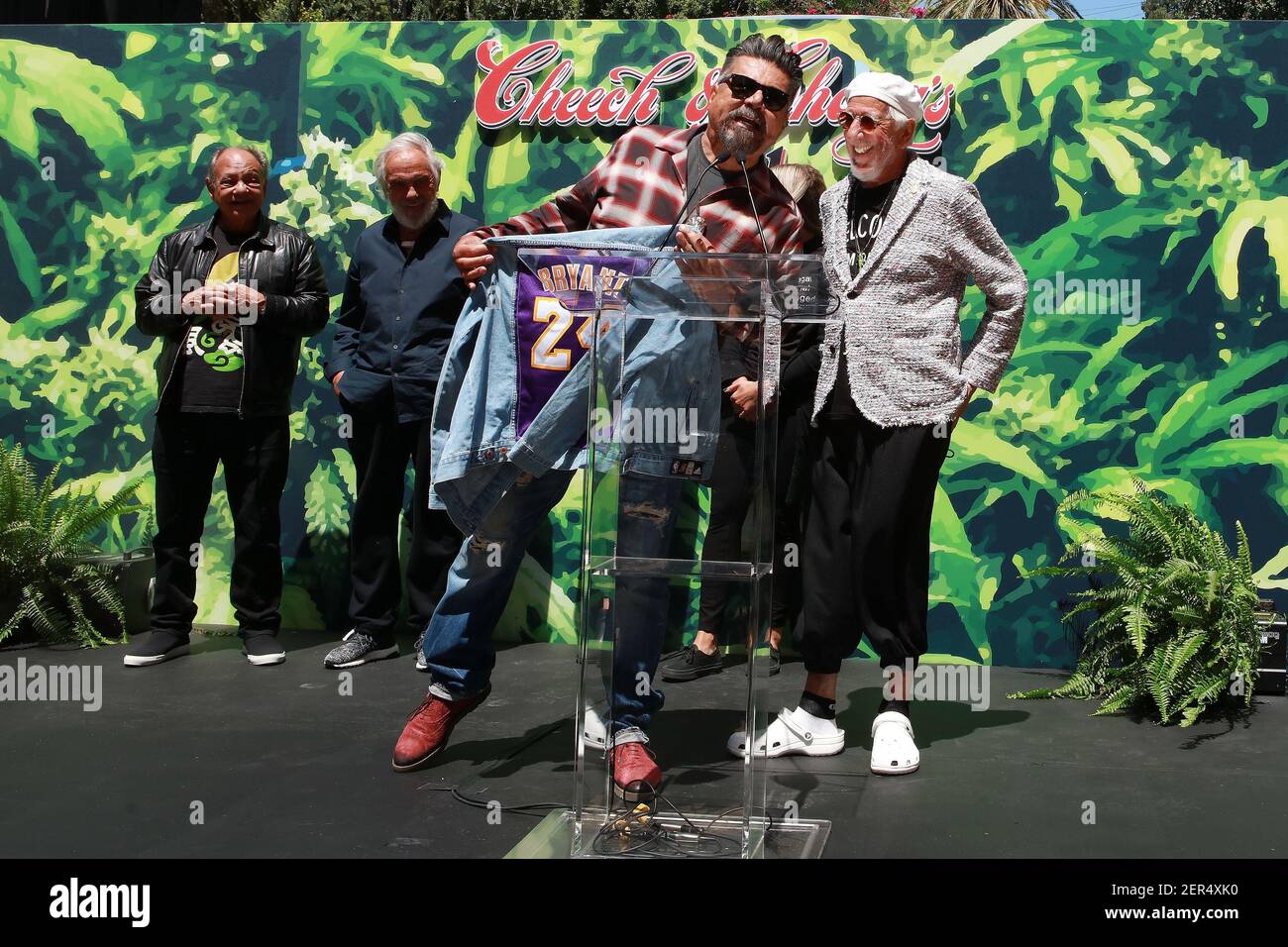 George Lopez, Cheech Marin, Tommy Chong, Lou Adler attend the "Cheech ...