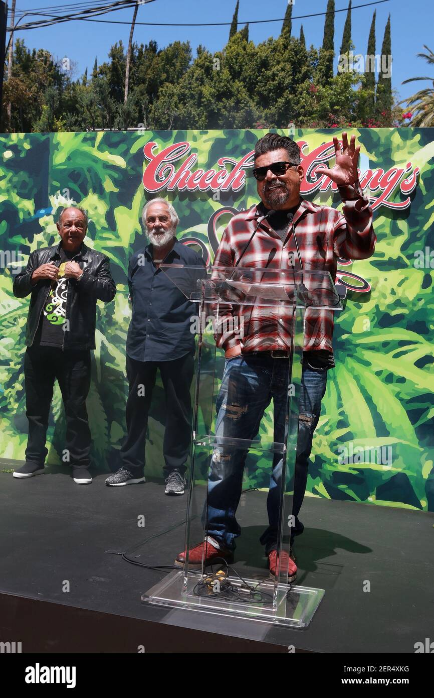 George Lopez, Cheech Marin, Tommy Chong attend the "Cheech Marin and ...