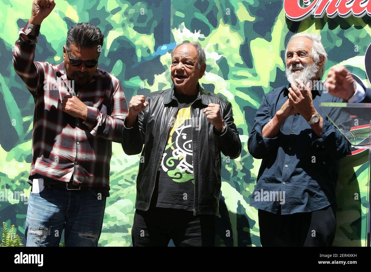 George Lopez, Cheech Marin, Tommy Chong attend the "Cheech Marin and ...
