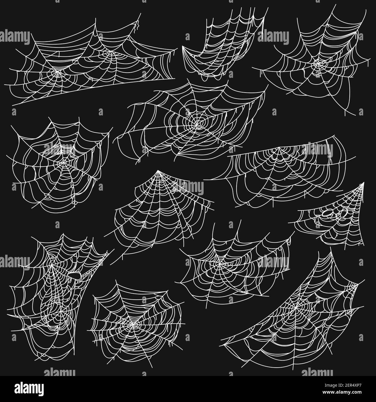 Spider web threads Stock Vector Images - Alamy