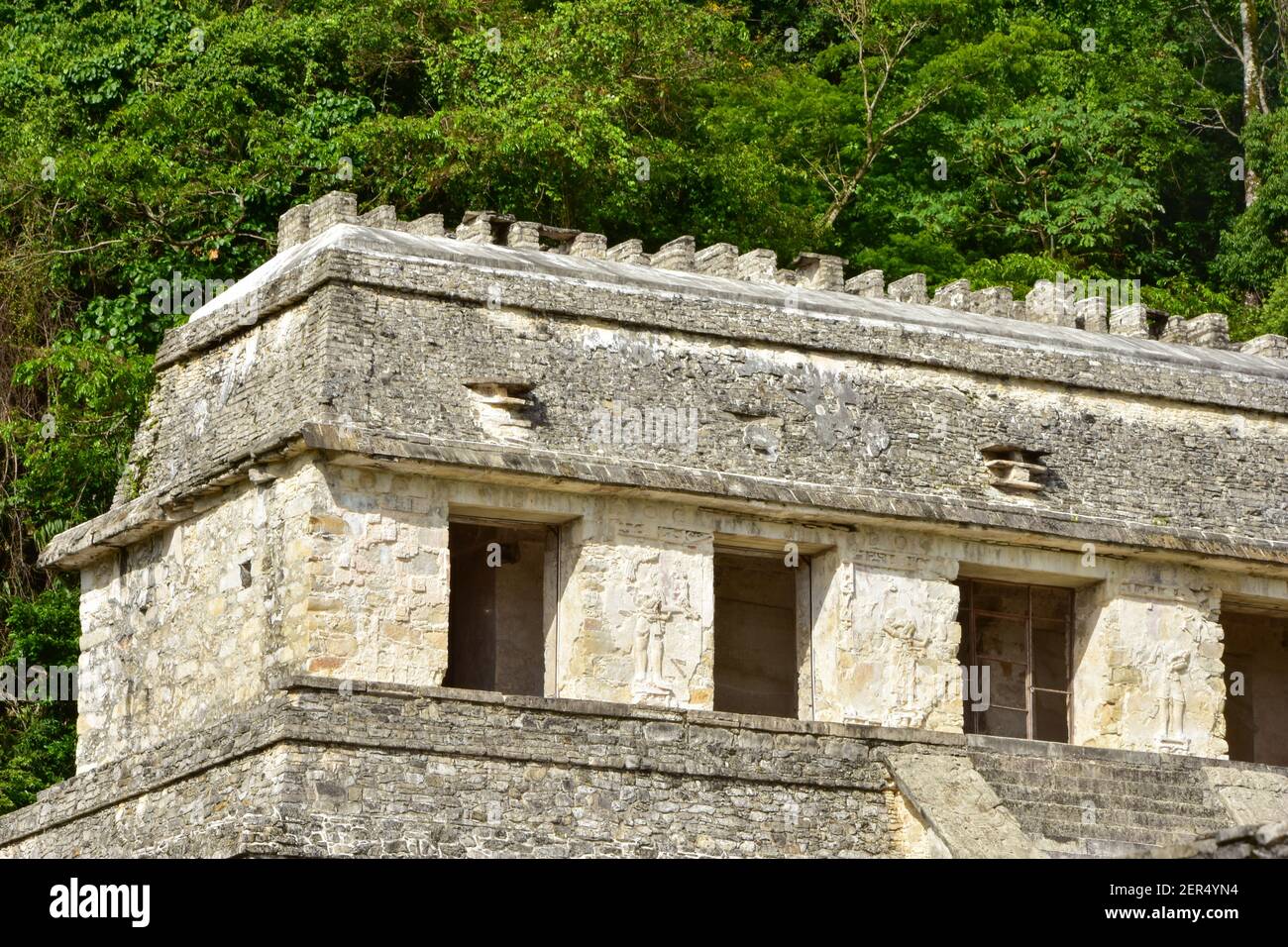 Temple of the Inscriptions at Palenque, a Maya city state in southern ...