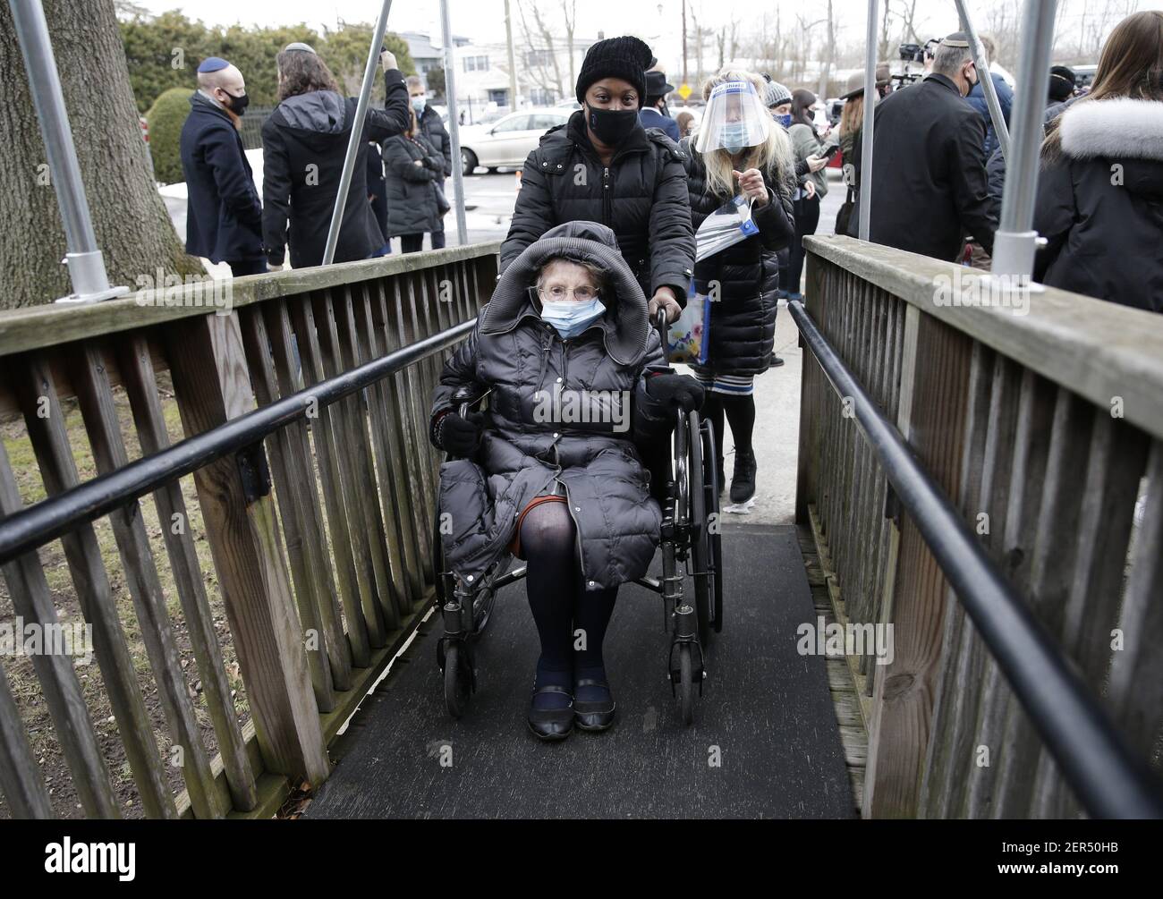 New York, United States. 28th Feb, 2021. Holocaust Survivor Bonnie ...