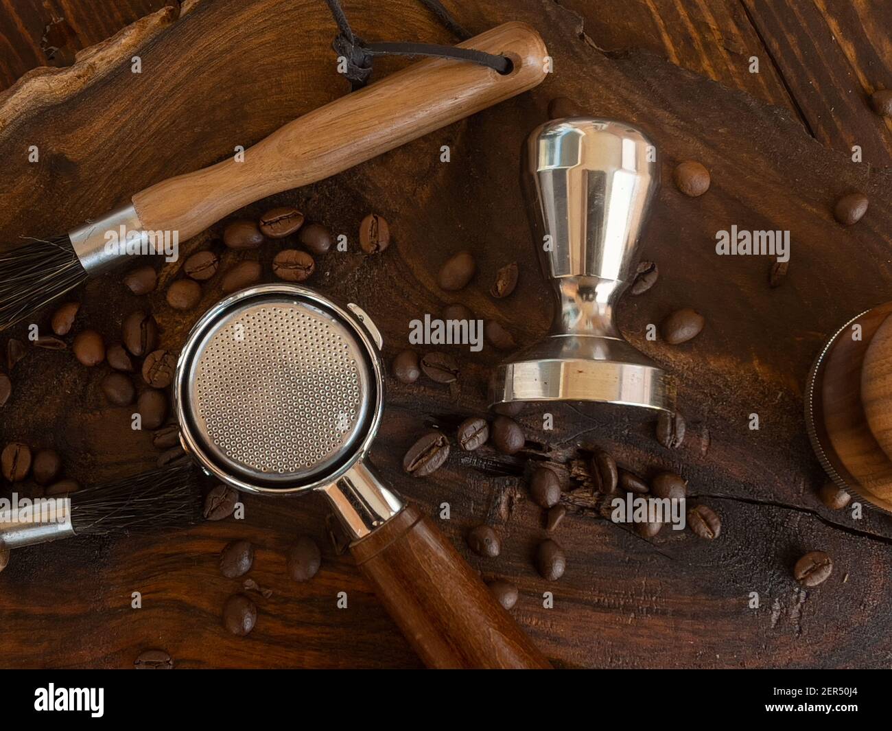 Coffee leveling tool hi-res stock photography and images - Alamy