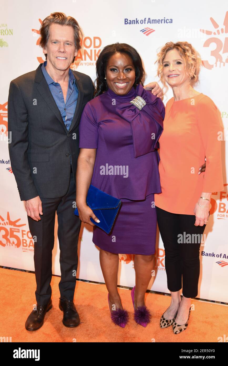 Kevin Bacon, Margarette Purvis and Kyra Sedgwick attend Food Bank For ...