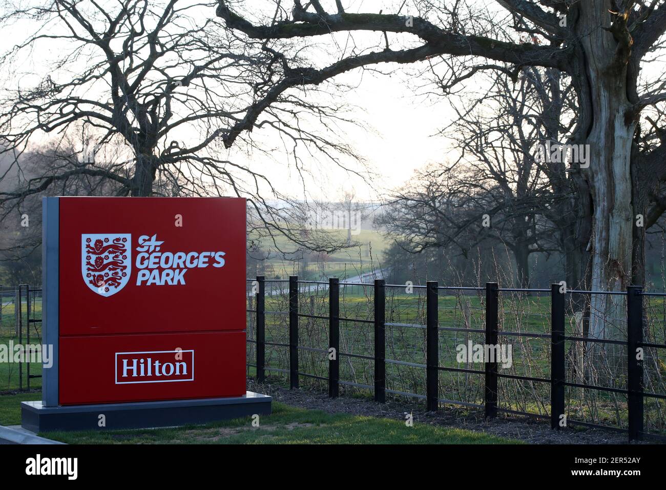 General view of the entrance to St. George's Park. Picture date: Sunday ...