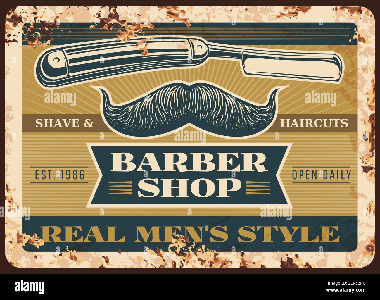 Rusty handlebar Stock Vector Images - Alamy