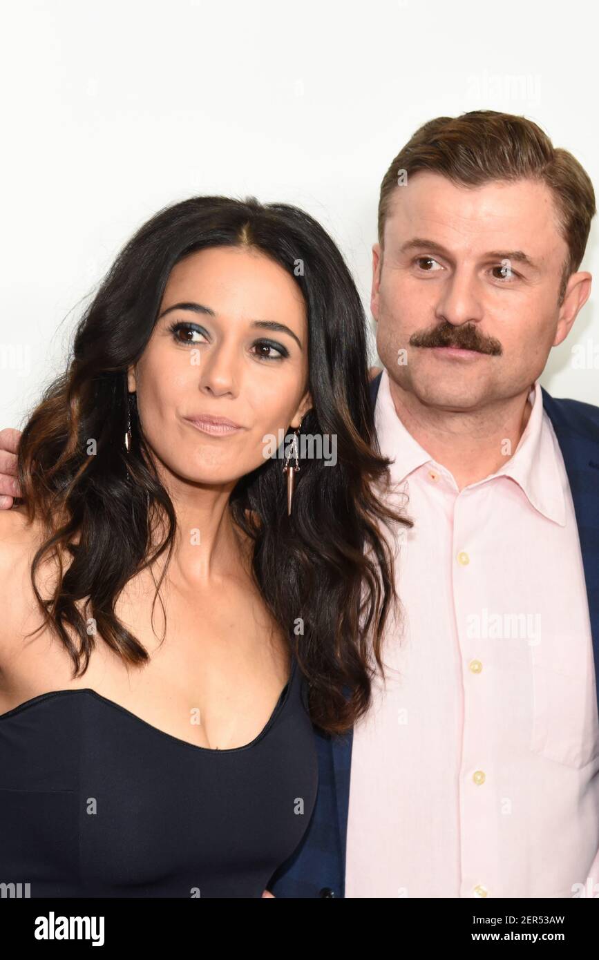 Emmanuelle Chriqui and Steve Lemme attend Super Troopers 2 Premiere on ...