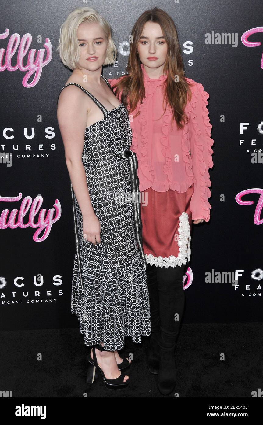(L-R) Kaitlyn Dever and Mady Dever at the "Tully" Los Angeles Premiere ...