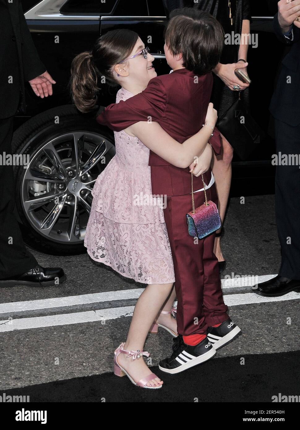 (L-R) Lia Frankland and Asher Miles Fallica at the "Tully" Los Angeles ...