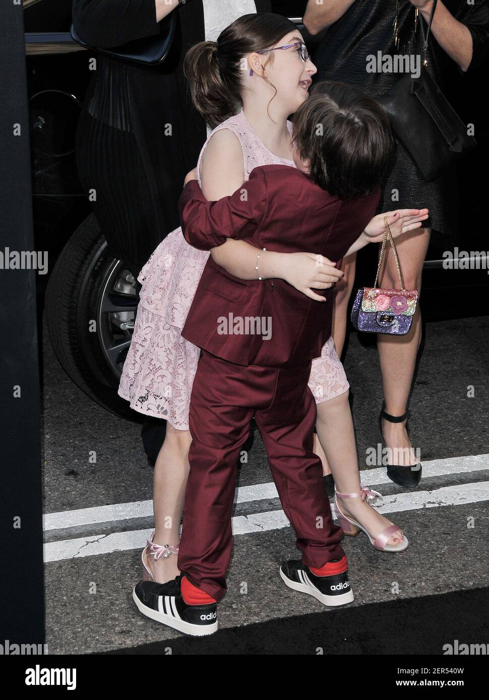 (L-R) Lia Frankland and Asher Miles Fallica at the "Tully" Los Angeles ...