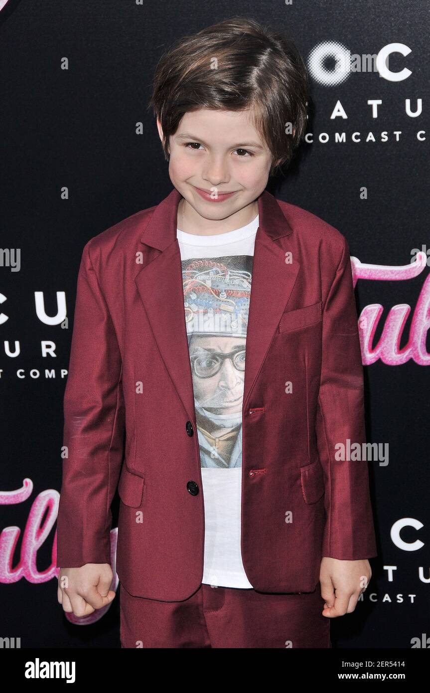 Asher Miles Fallica arrives at the "Tully" Los Angeles Premiere held at ...