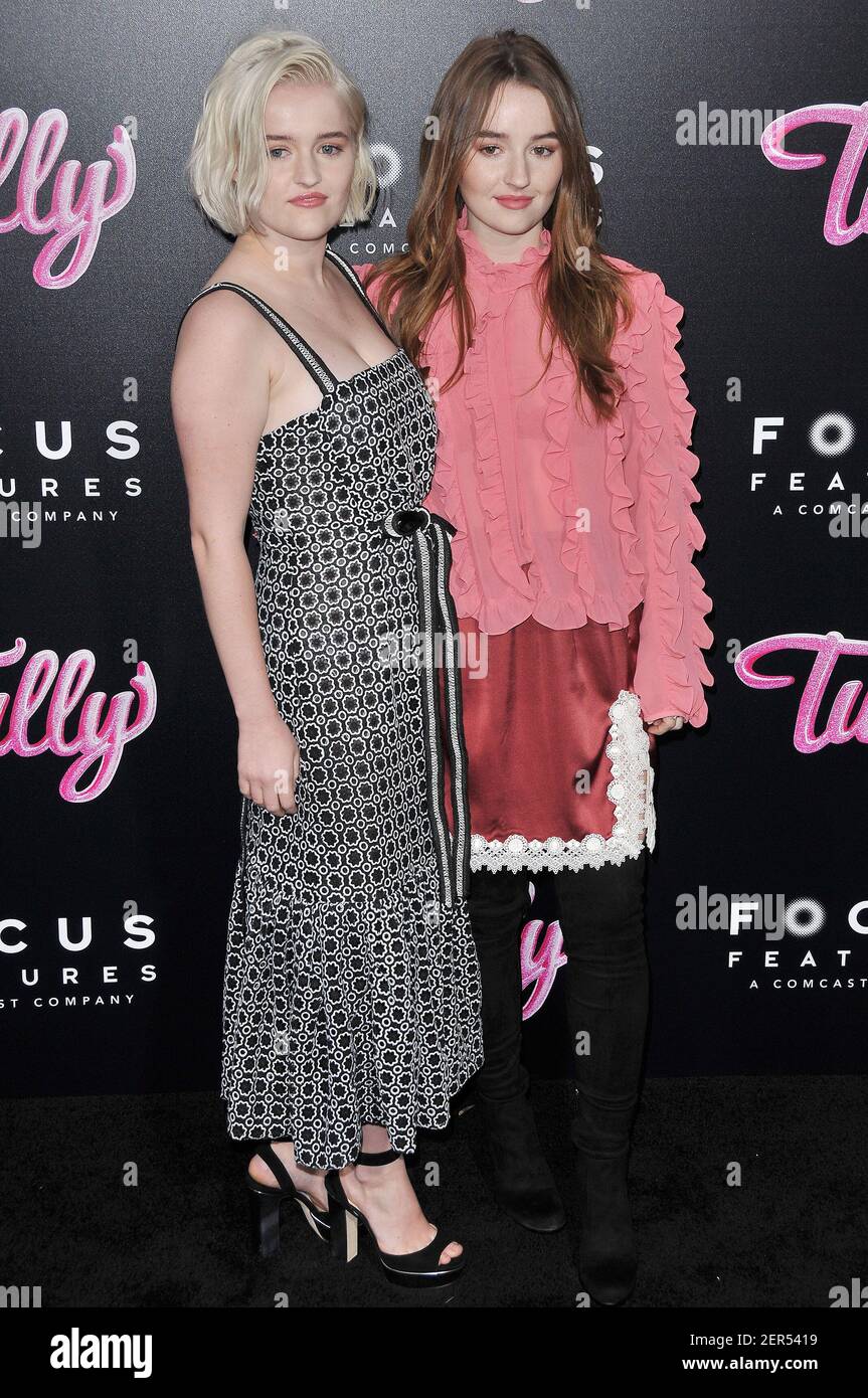(L-R) Kaitlyn Dever and Mady Dever at the "Tully" Los Angeles Premiere ...