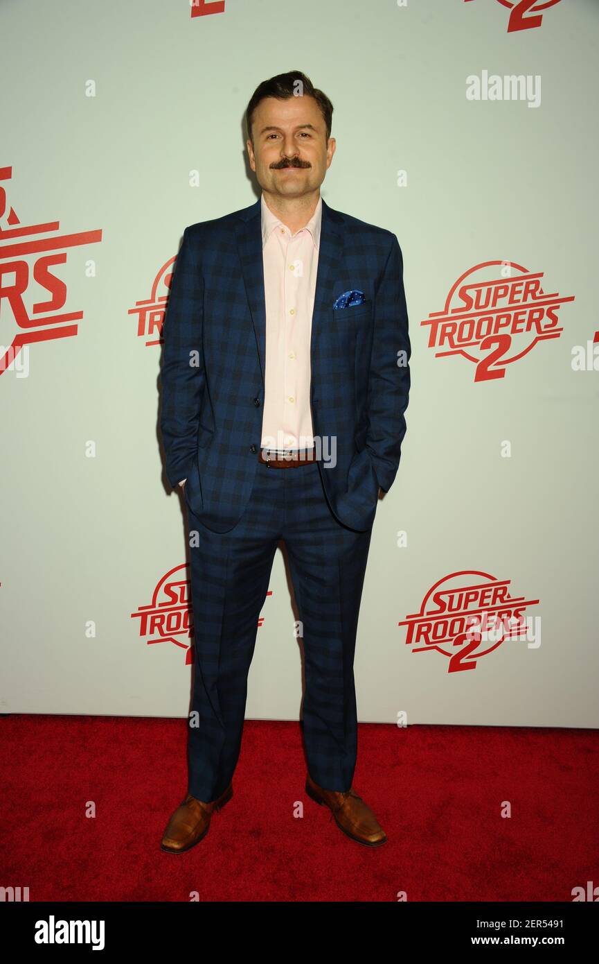 Steve Lemme arrives to the Super Troopers 2 New York Premiere, held at ...
