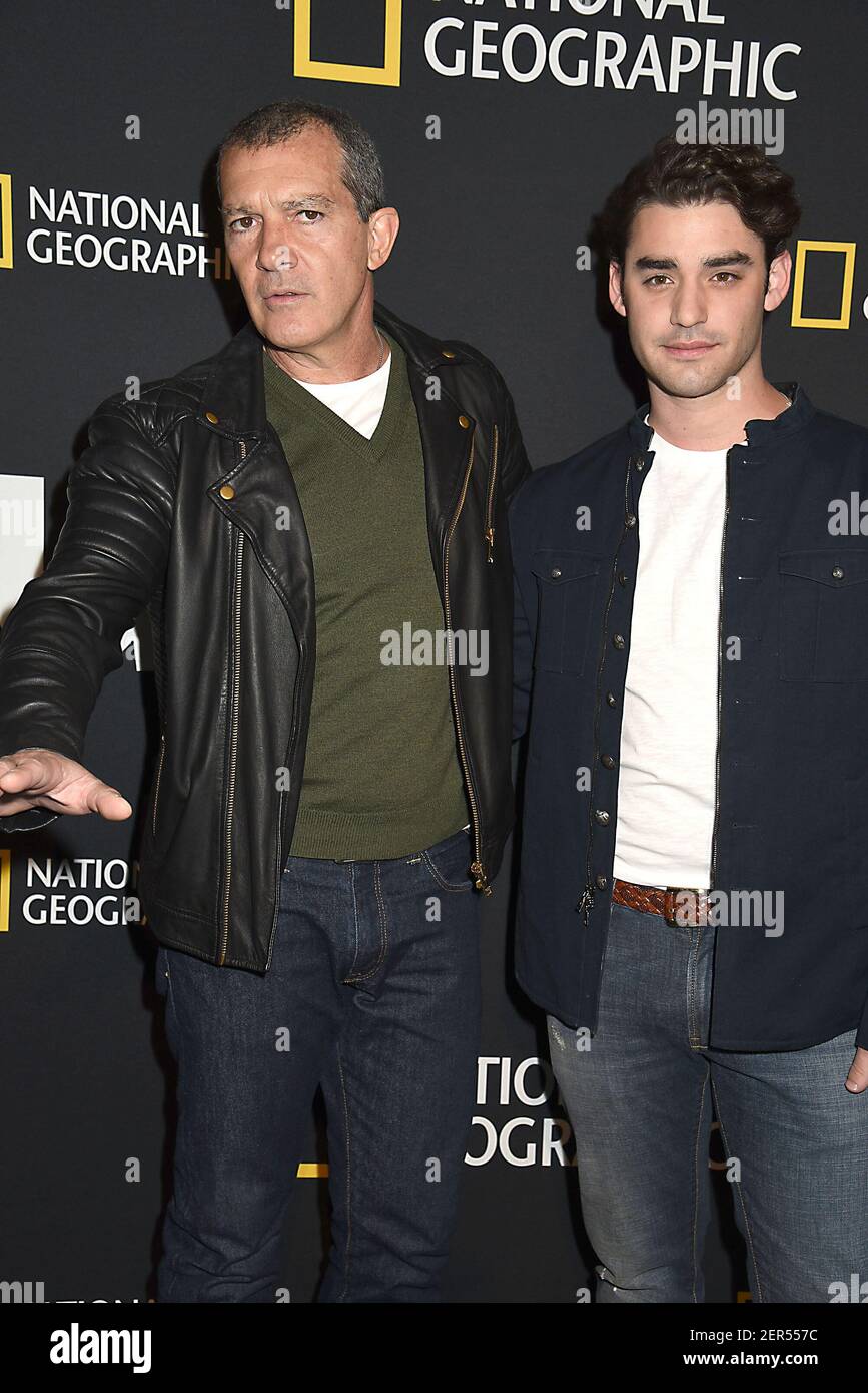 Antonio Banderas and Alex Rich, both play Picasso, attend the National ...