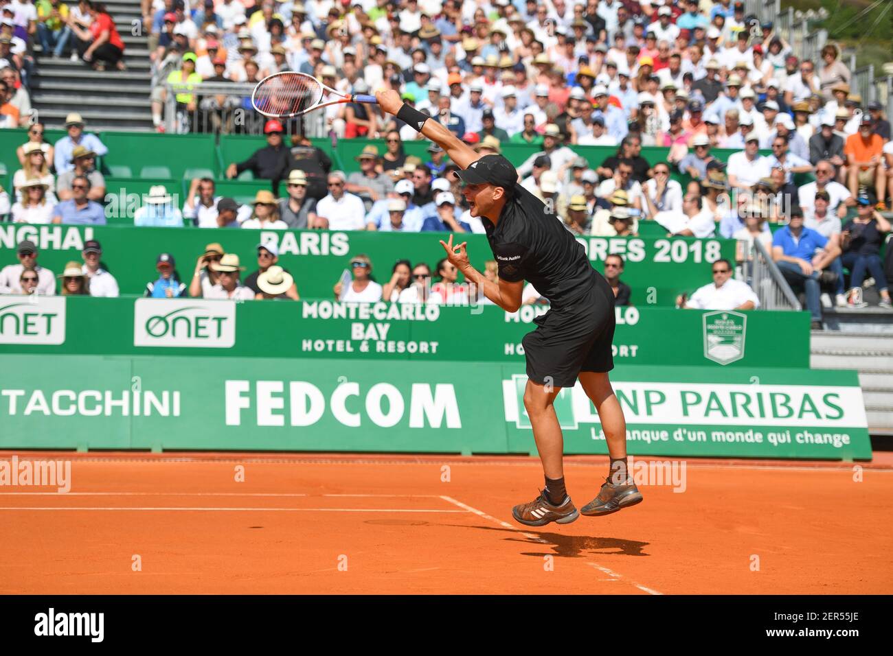 Dominic Thiem vs Novak Djokovic - in the Rolex Monte-Carlo Masters at ...