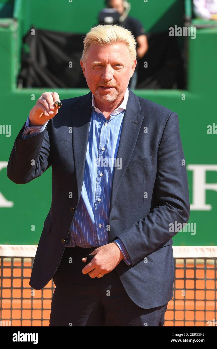 Boris Becker is awarded with the international tennis hall of fame ring ...