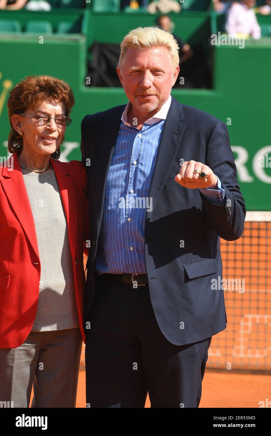 Baronne Elizabeth-Ann de Massy, Boris Becker is awarded with the ...