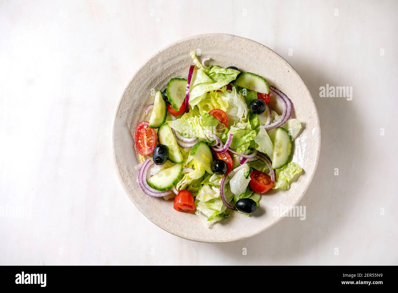 Classic vegetable salad Stock Photo - Alamy
