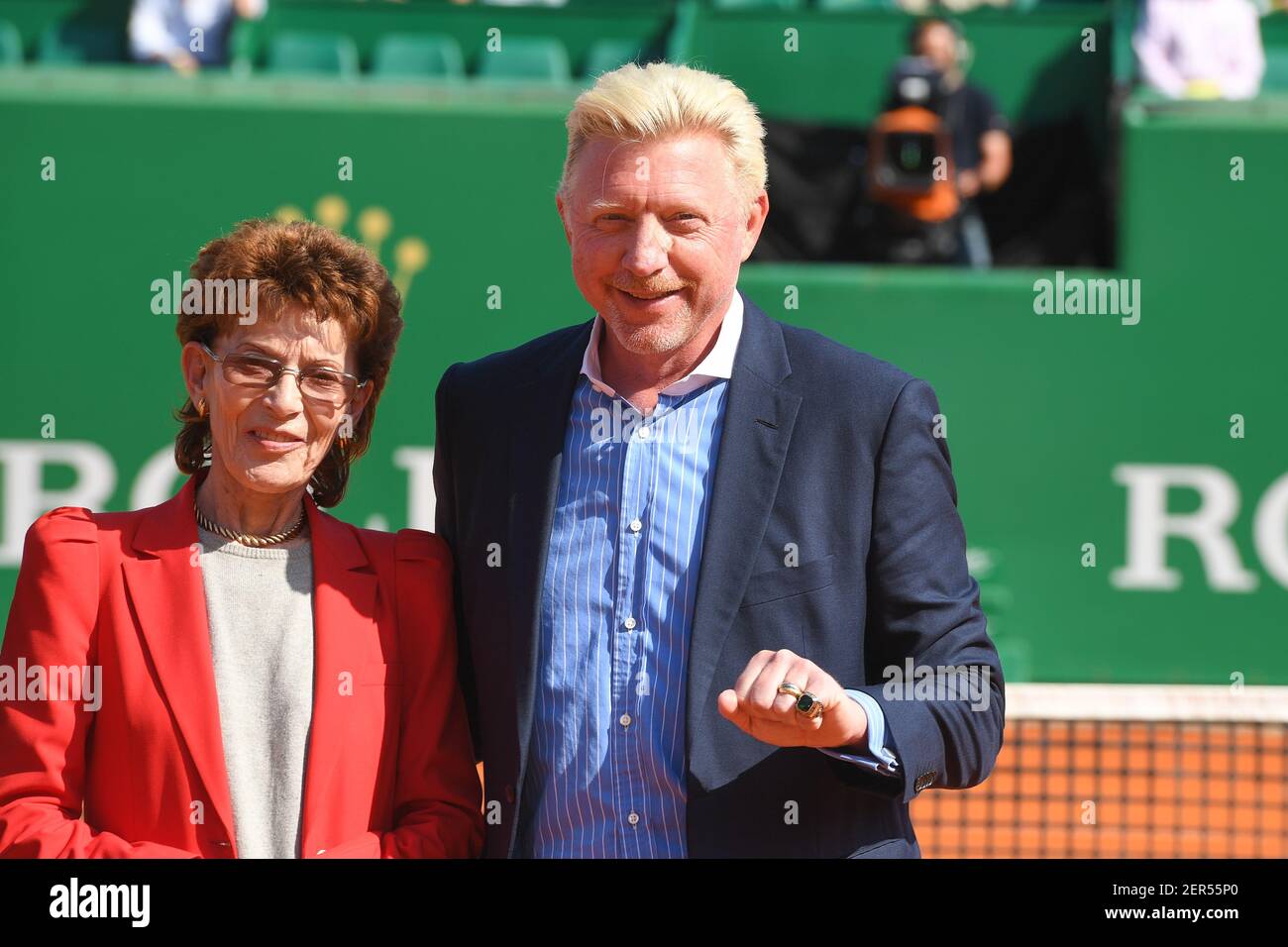 Baronne Elizabeth-Ann de Massy, Boris Becker is awarded with the ...