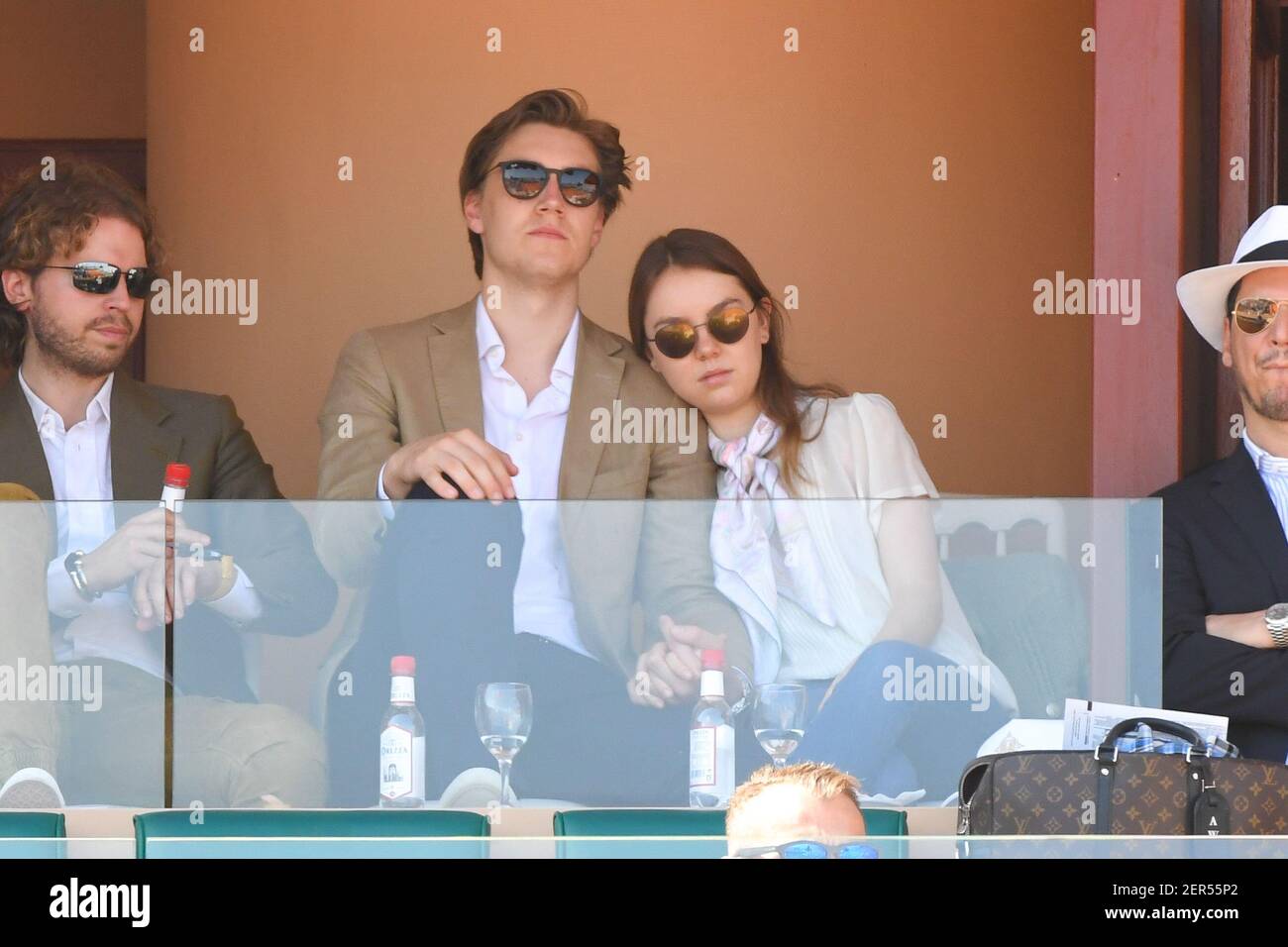 Dominic Thiem vs Novak Djokovic at the Rolex Monte-Carlo Masters at the ...