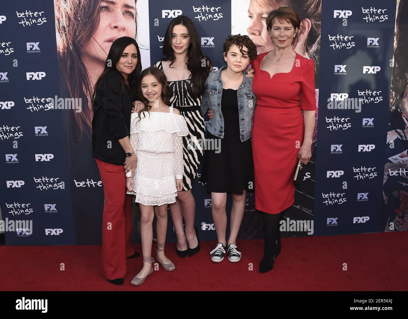 NORTH HOLLYWOOD, CA - APRIL 19: Pamela Adlon, Olivia Edward, Mikey ...