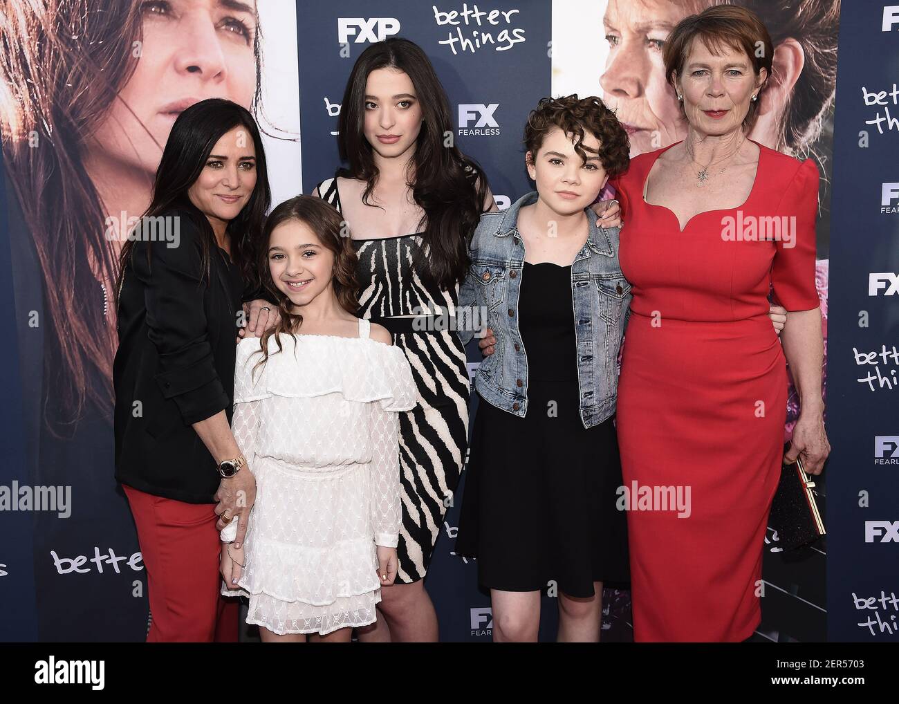 NORTH HOLLYWOOD, CA - APRIL 19: Pamela Adlon, Olivia Edward, Mikey ...