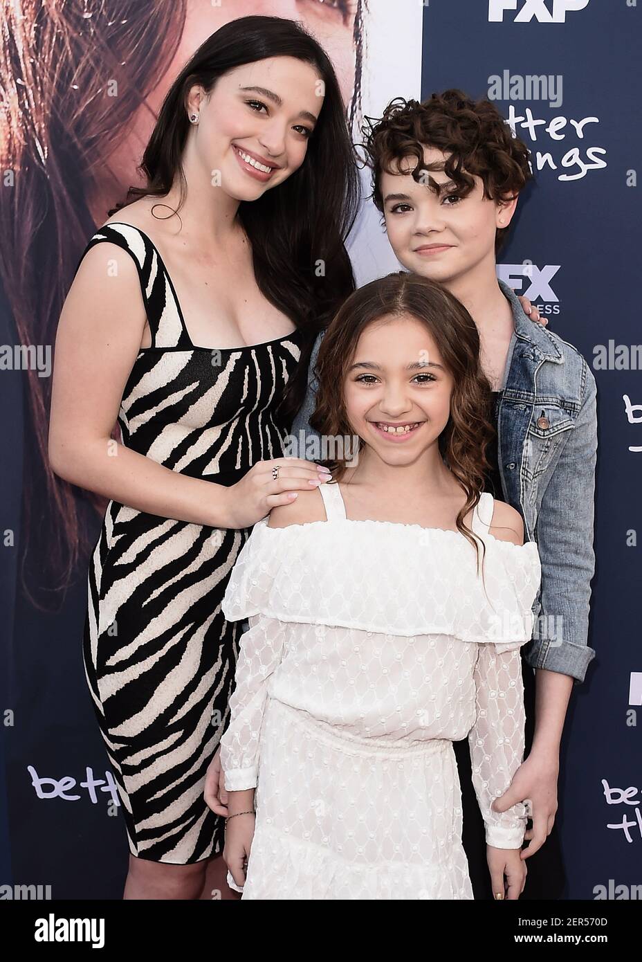 NORTH HOLLYWOOD, CA - APRIL 19: Mikey Madison, Olivia Edward and Hannah ...