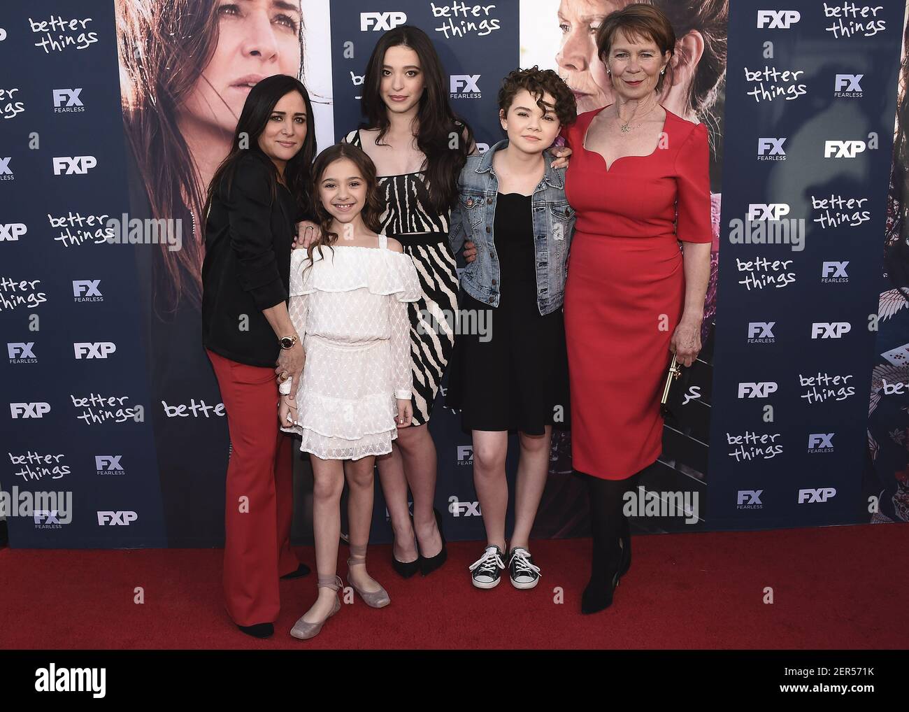 NORTH HOLLYWOOD, CA - APRIL 19: Pamela Adlon, Olivia Edward, Mikey ...