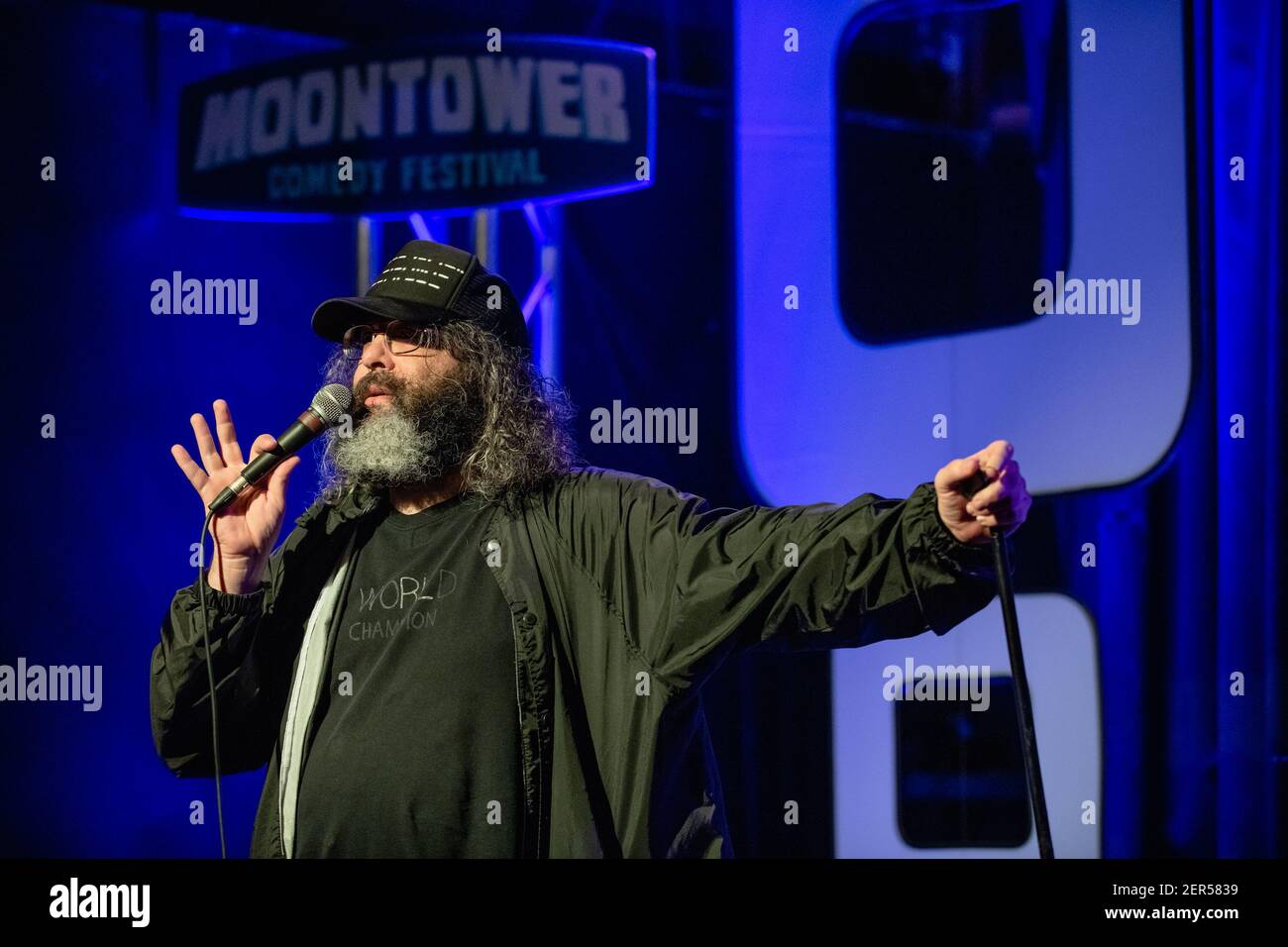 Comedian Judah Friedlander performs onstage during the Moontower Comedy ...