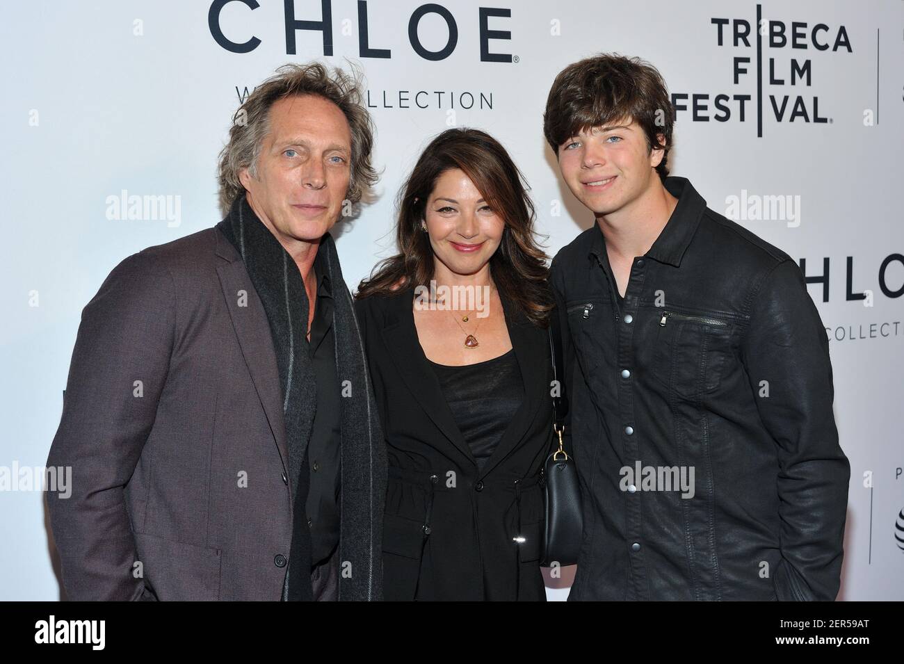 L-R: Actor William Fichtner, Kymberly Kalil and Vangel Fichtner attend ...