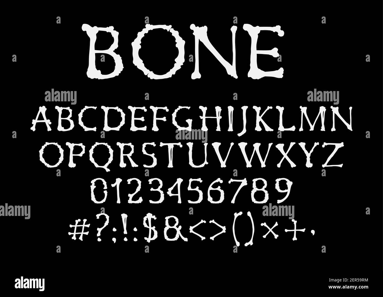 Cartoon bone numbers hi-res stock photography and images - Alamy