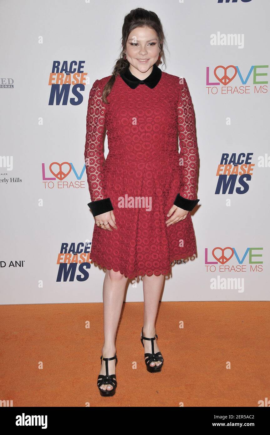 Hannah Zelle arrives at the 25th Annual Race to Erase MS Gala held at ...