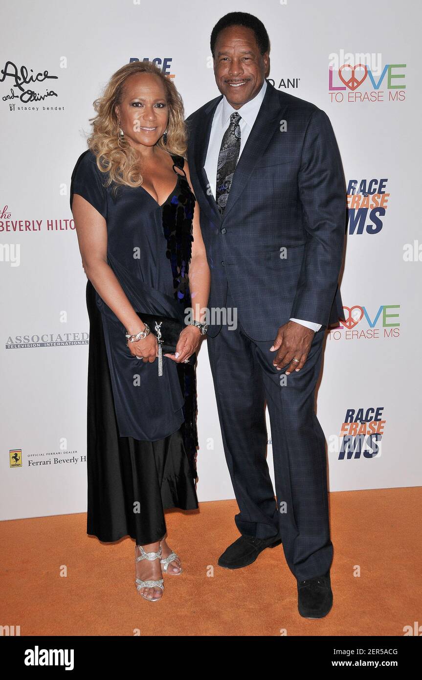 (L-R) Tonya Turner and Dave Winfield arrives at the 25th Annual Race to ...