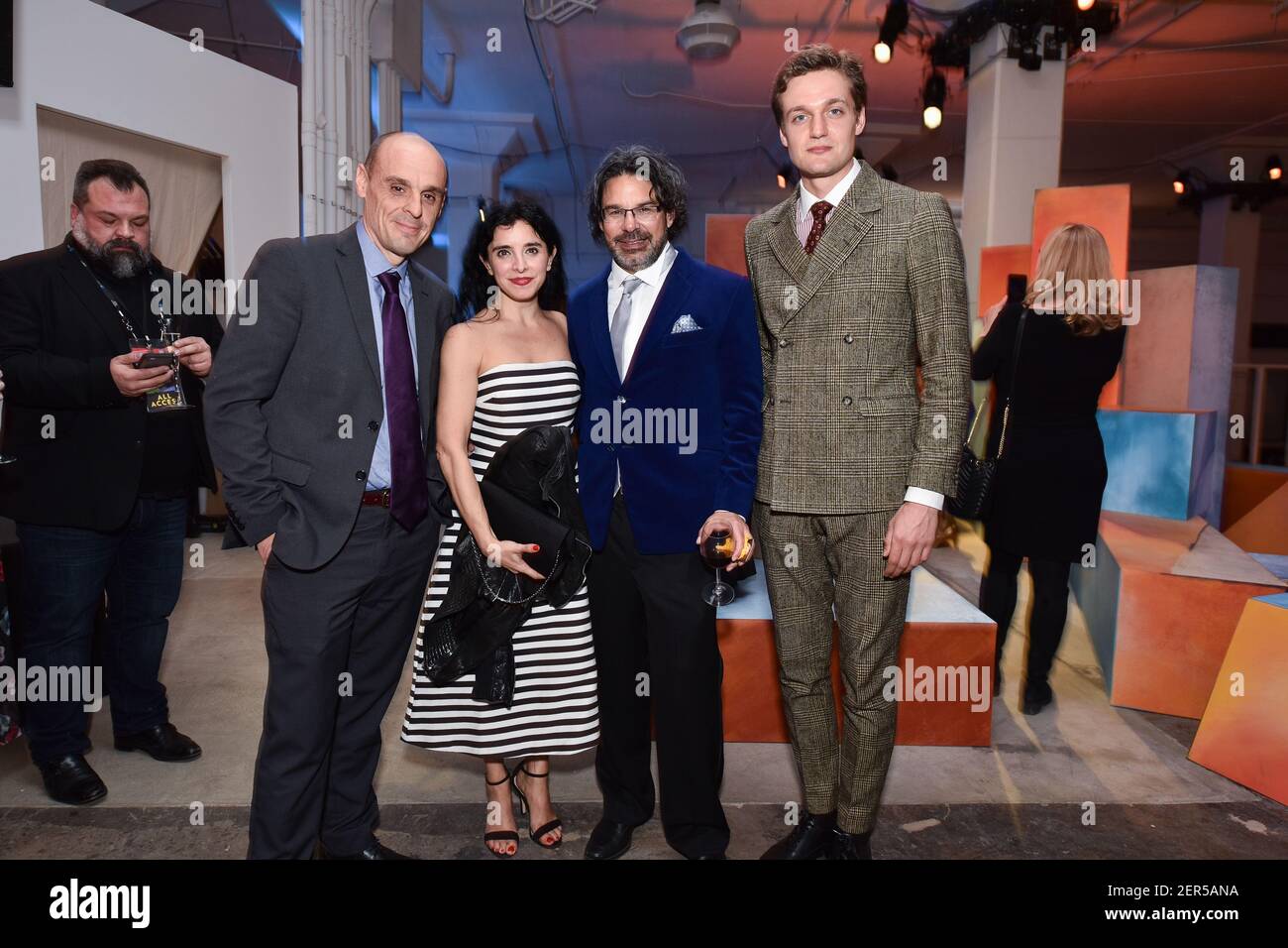 NEW YORK CITY - APRIL 20: Alvaro Ramos, Maria Jose Bavio, Ken Biller ...