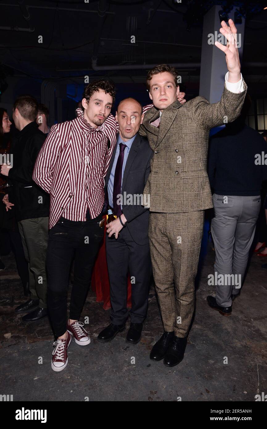 NEW YORK CITY - APRIL 20: Robert Sheehan, Alvaro Ramos and Lucas Arthur ...