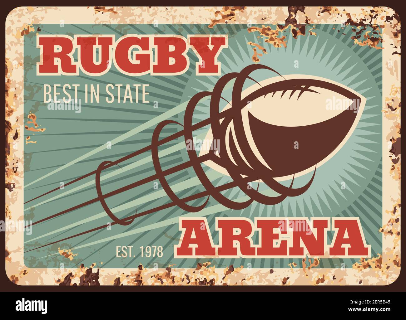 Old rugby poster hi-res stock photography and images - Alamy