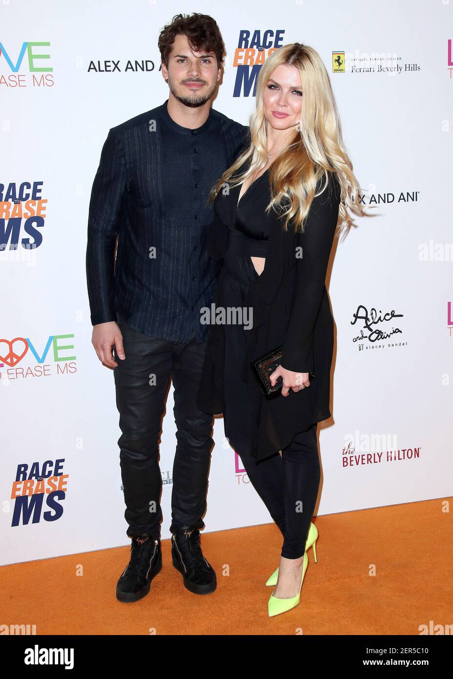 BEVERLY HILLS, CA - APRIL 20: Gleb Savchenko and Elena Samodanova at ...