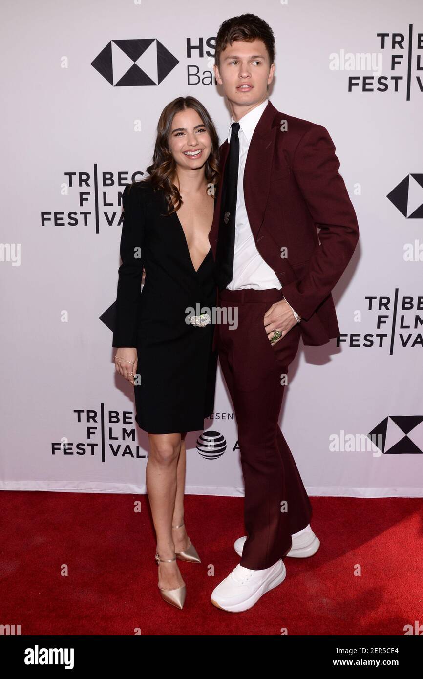 (L-R) Violetta Komyshan and actor Ansel Elgort attend the Spotlight Narrative: Jonathan at SVA ...