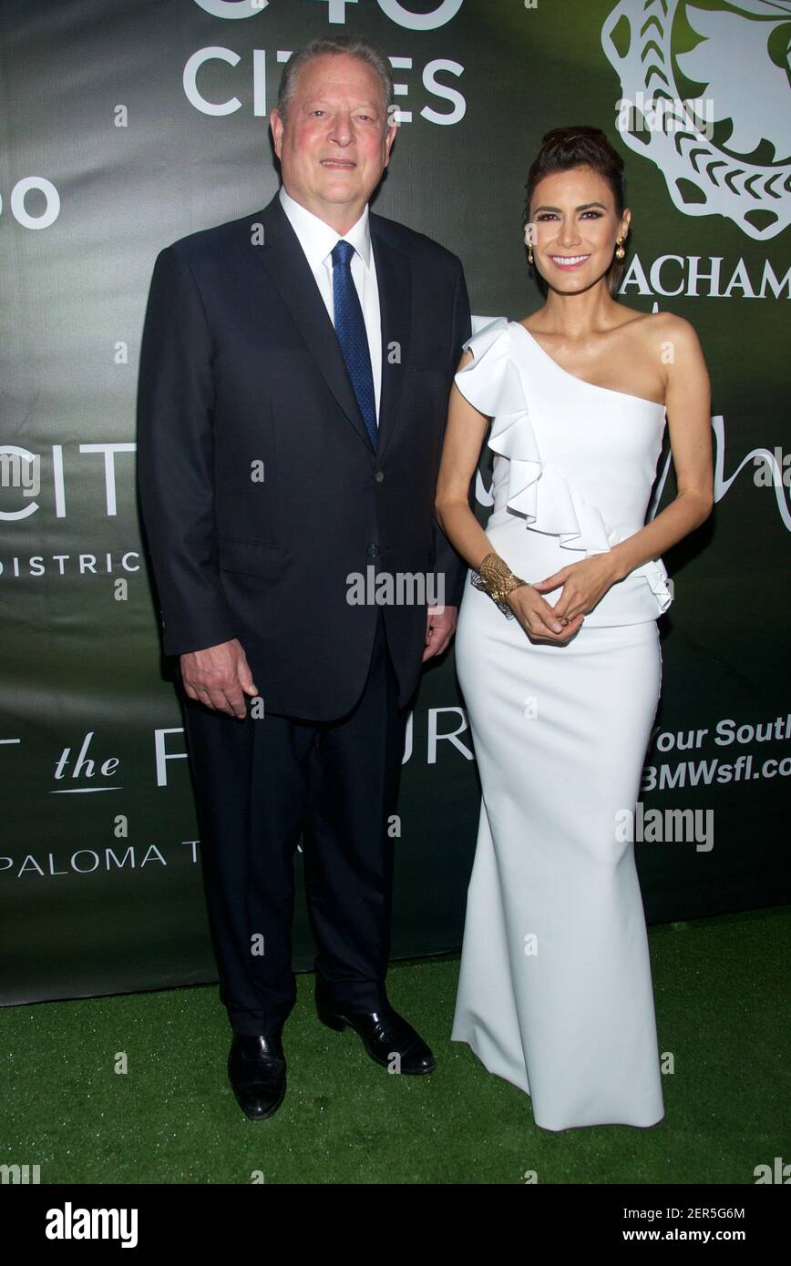 MIAMI, FL - APRIL 21: Al Gore and Vanessa Hauc attend the 2018 ...