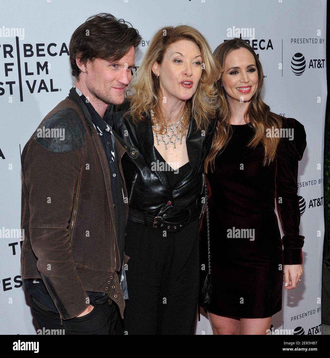 L-R: Actor Matt Smith, director Ondi Timoner and producer Eliza Dushku ...