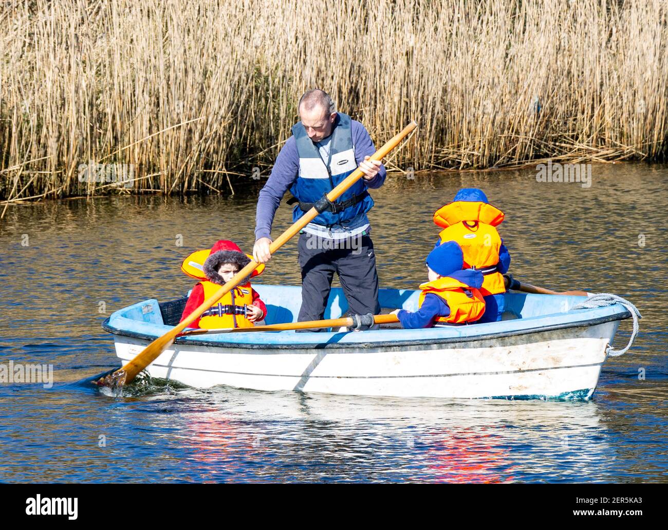 Children on the boat hi-res stock photography and images - Alamy