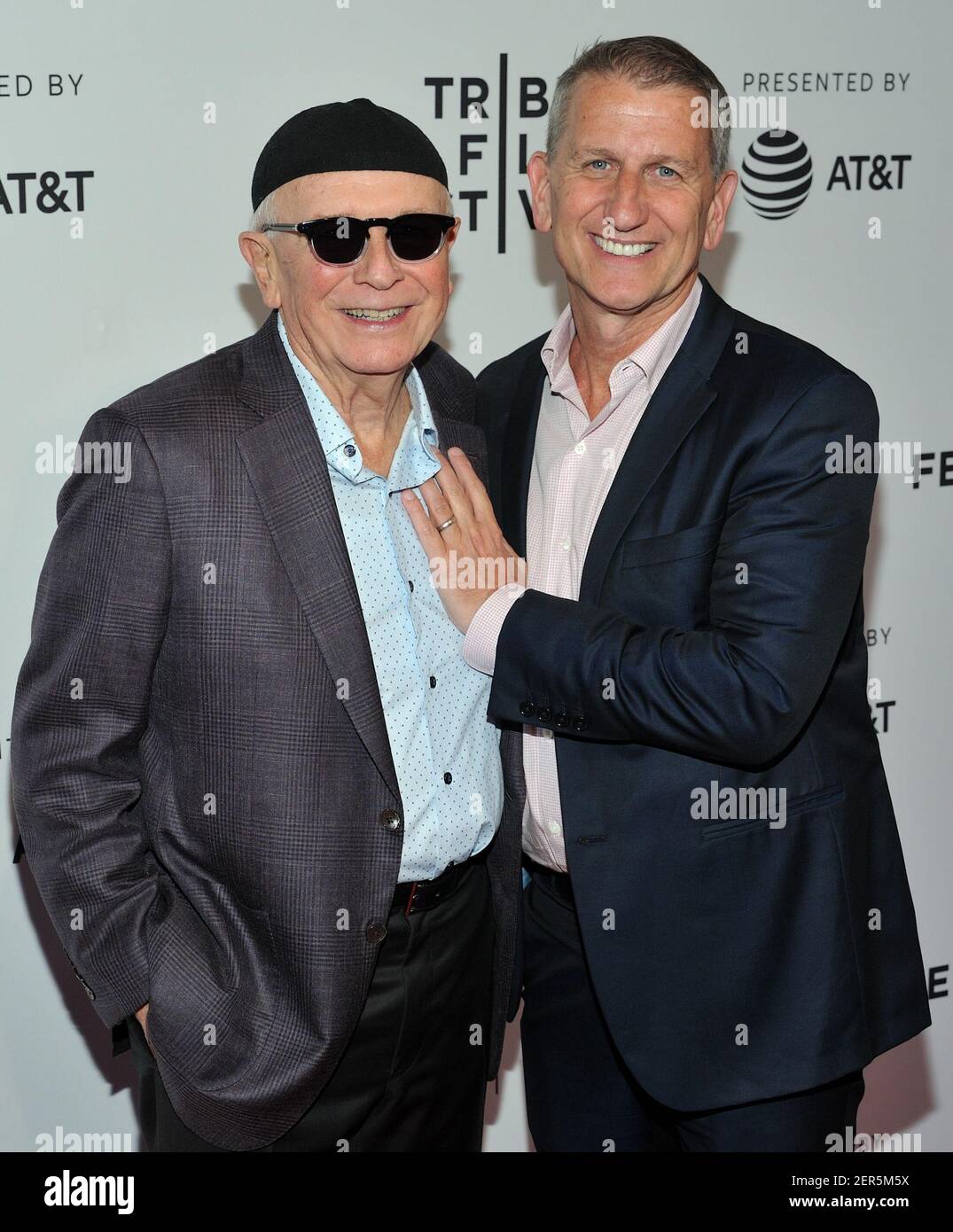 L-R: Playwright Terrence McNally and producer Tom Kirdahy attend the ...
