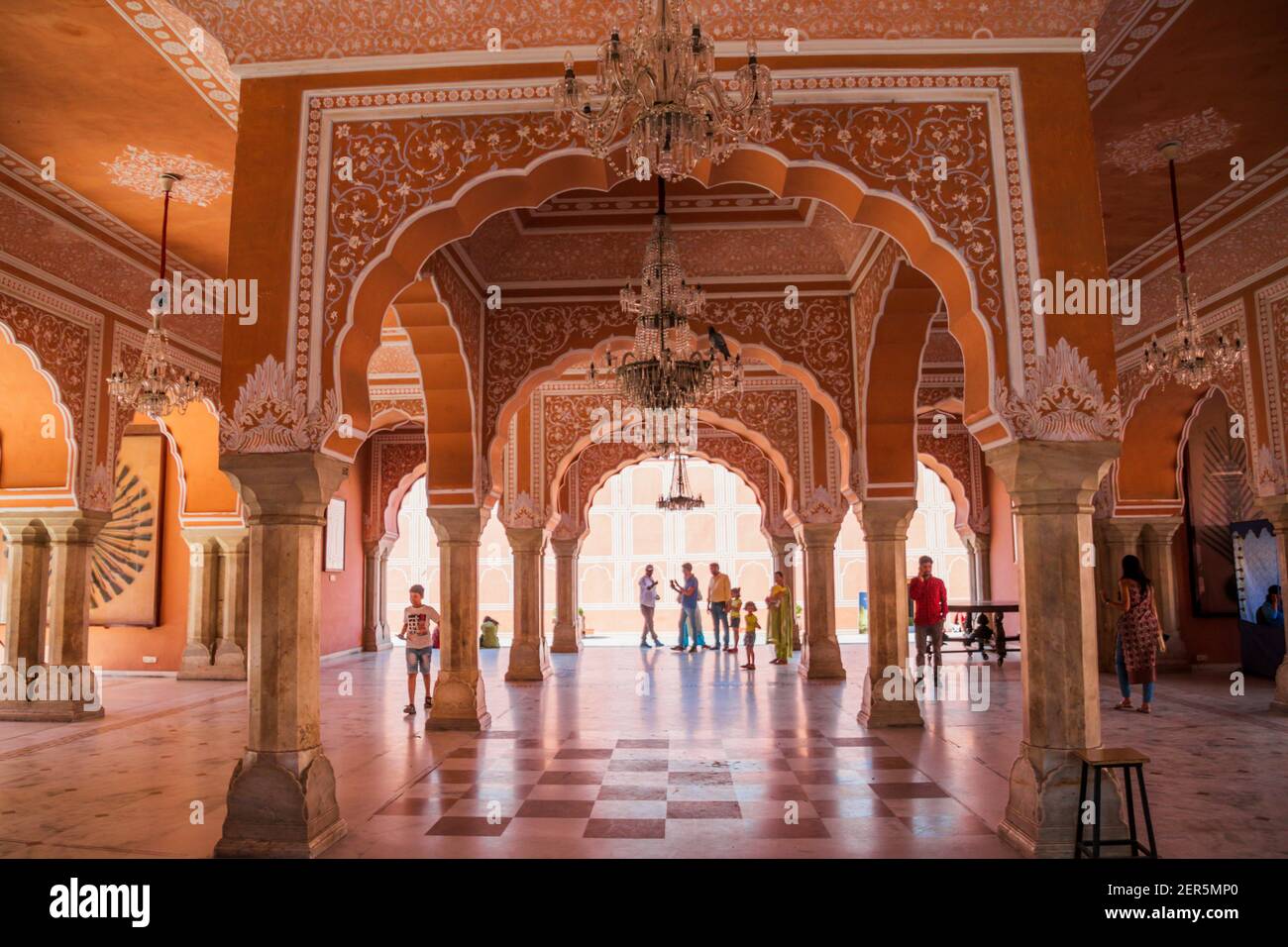 Jaipur city palace interior hi-res stock photography and images - Alamy