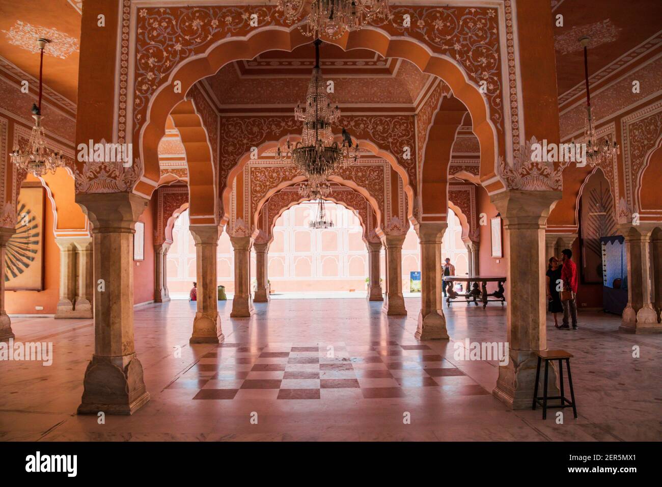 Jaipur city palace interior hi-res stock photography and images - Alamy