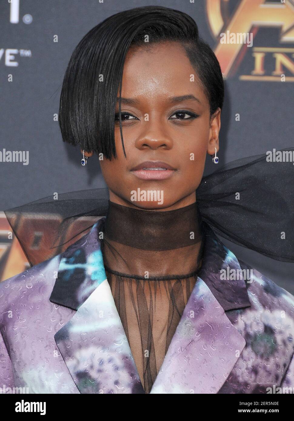 Letitia Wright arrives at Marvel Studios' "Avengers: Infinity War" held ...