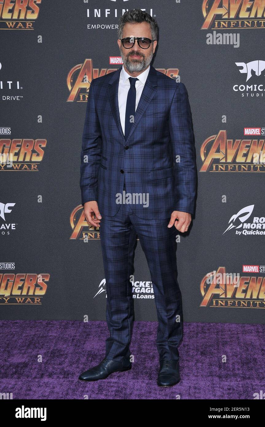Mark Ruffalo arrives at Marvel Studios' "Avengers: Infinity War" held ...