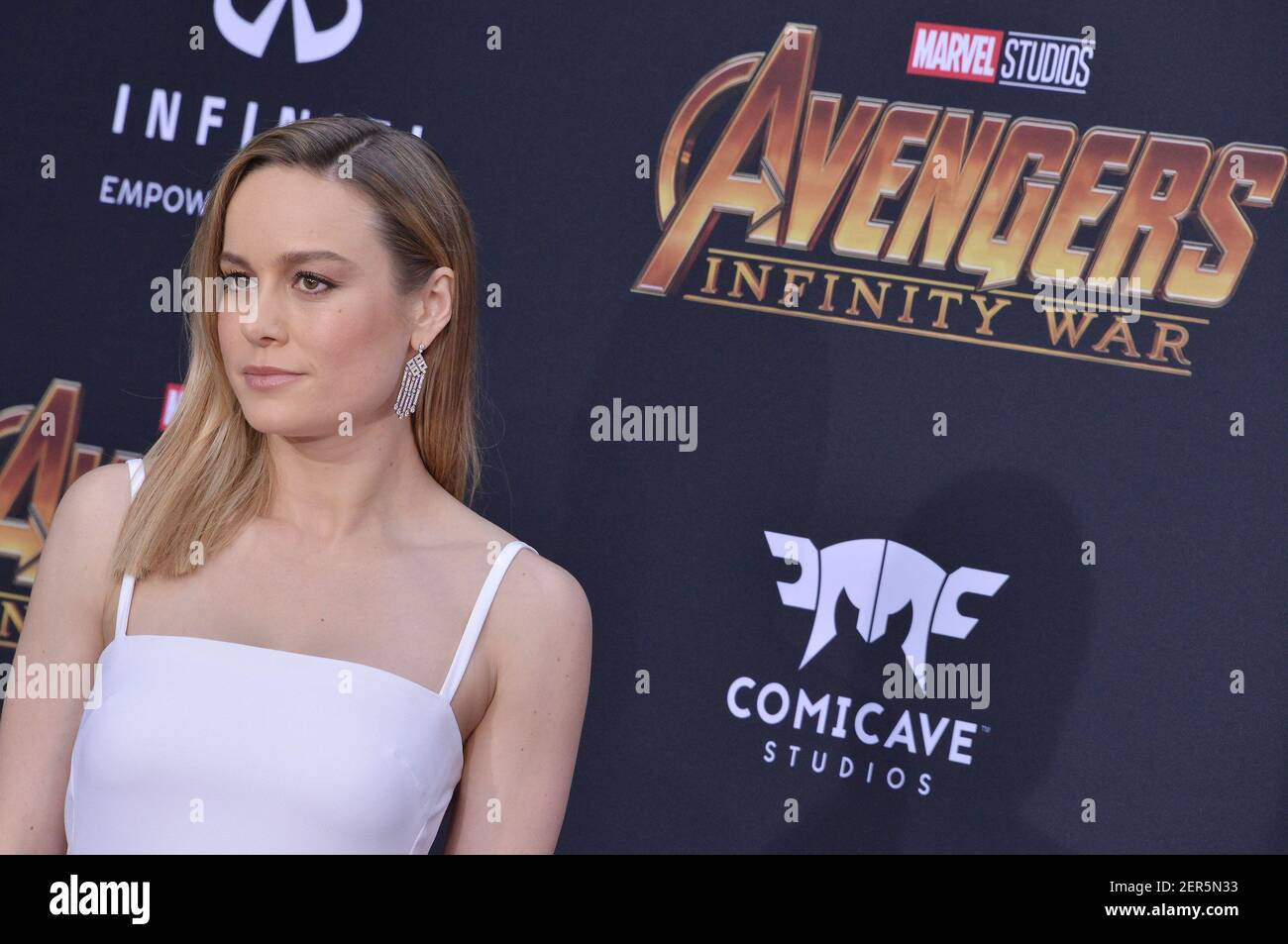 Brie Larson arrives at Marvel Studios' "Avengers: Infinity War" held on ...