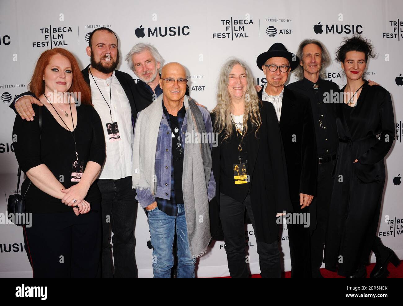 L-R: Jackson Smith, Jay Dee Daugherty, Jimmy Iovine, Patti Smith, Tony ...