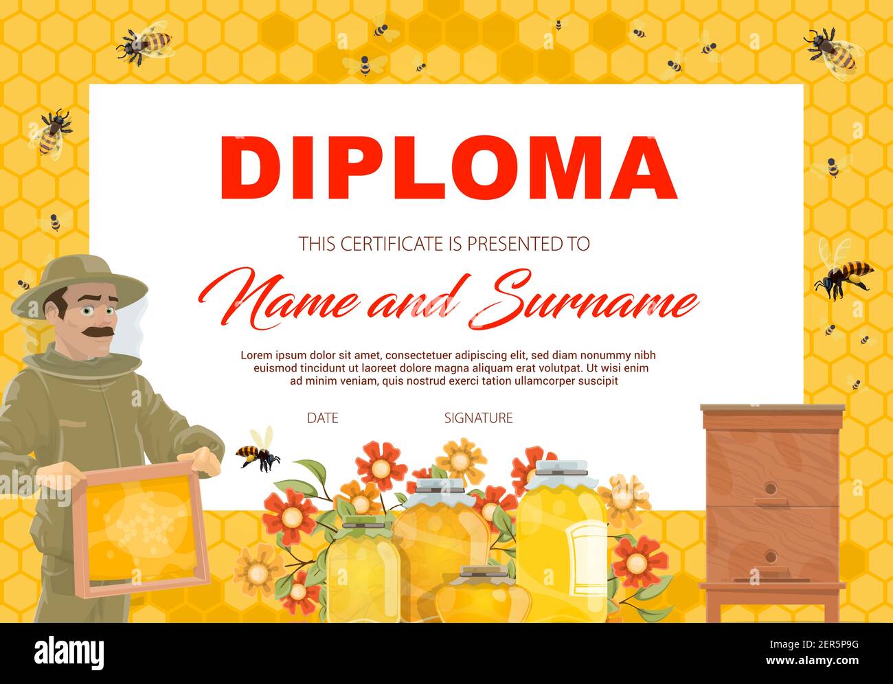 School of apiculture Stock Vector Images - Alamy